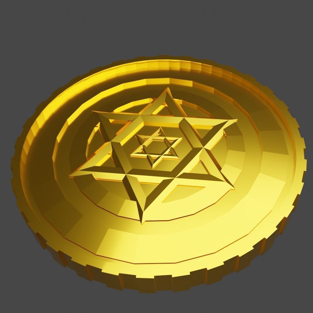 3D model Gold coin VR / AR / low-poly | CGTrader