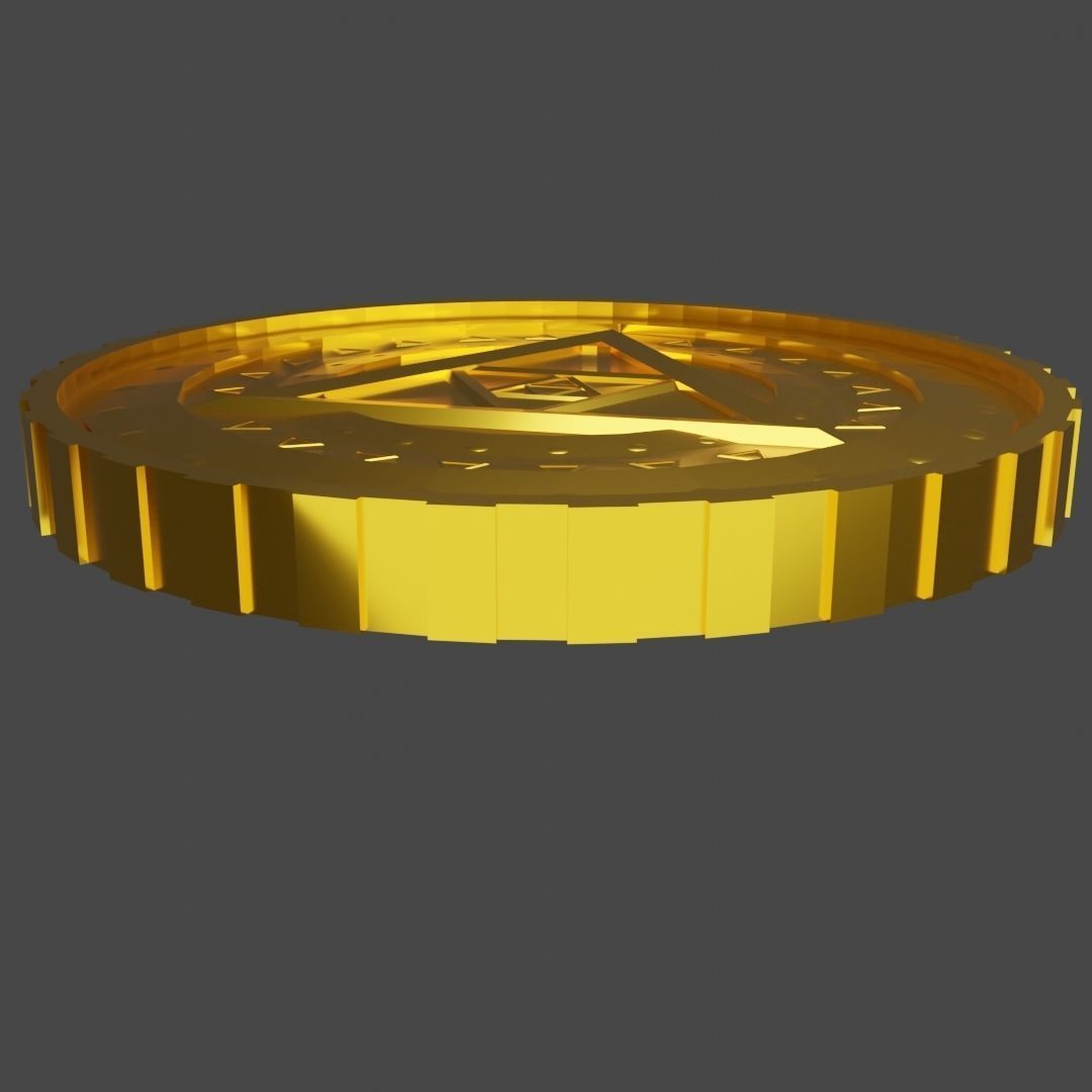 3D model Gold coin VR / AR / low-poly | CGTrader
