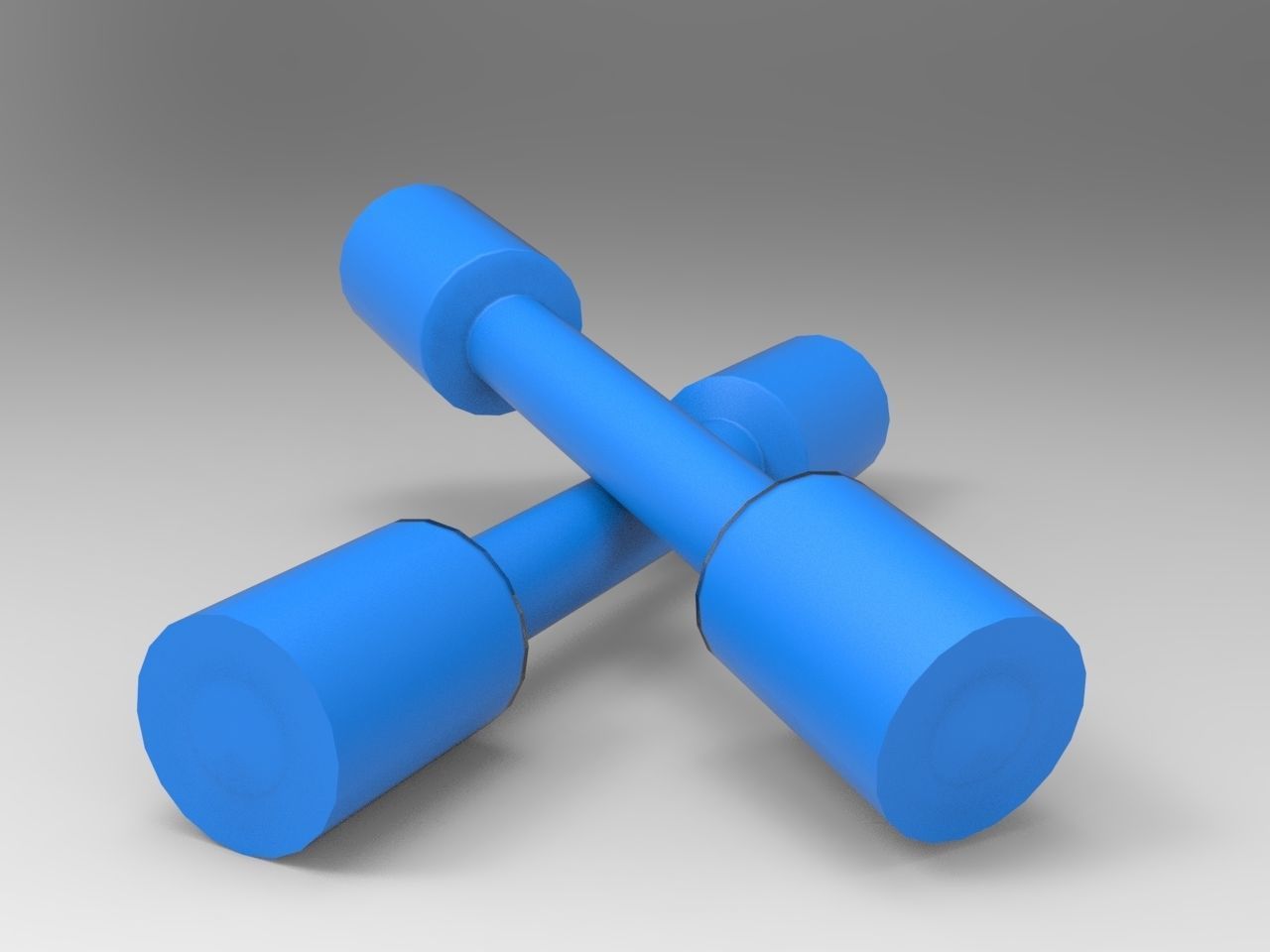 3D model Small dumbbells 1 kg VR / AR / low-poly | CGTrader