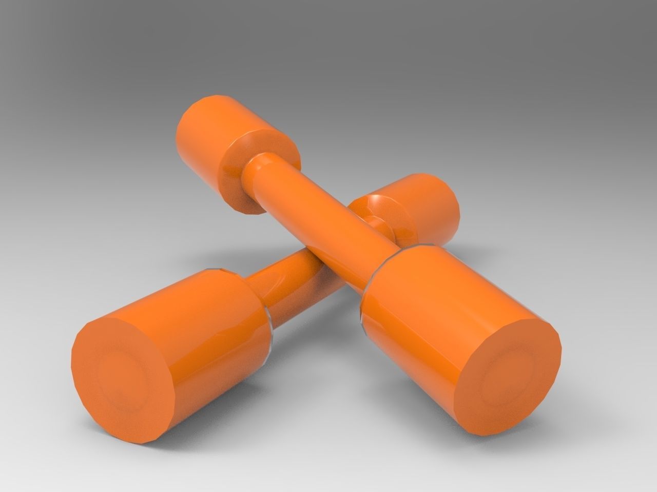 3D model Small dumbbells 1 kg VR / AR / low-poly | CGTrader