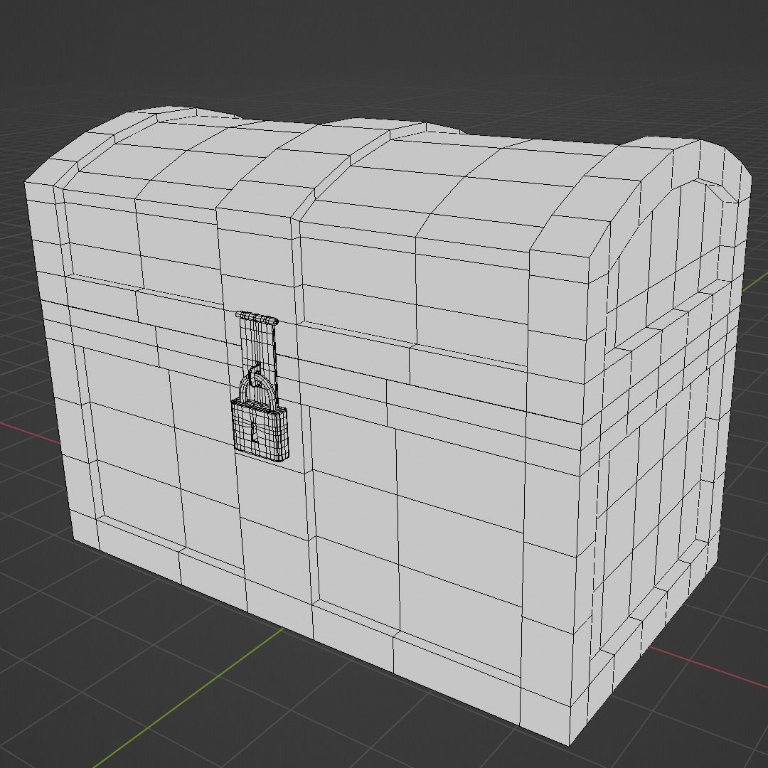 Chest wooden 3D model | CGTrader