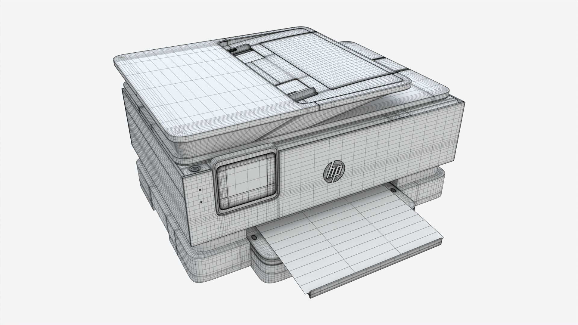 HP OfficeJet Pro 8035e All-in-One Printer 3D model | CGTrader