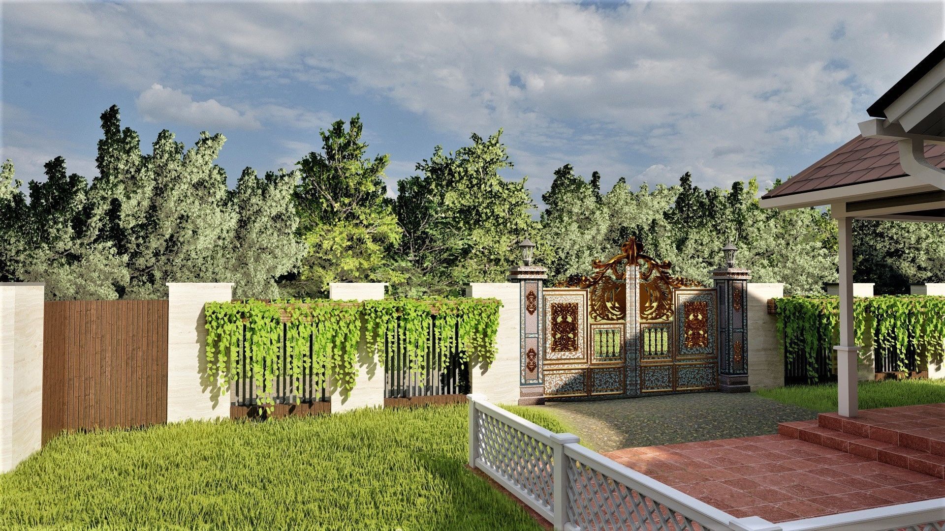 Main Gate 3D model | CGTrader