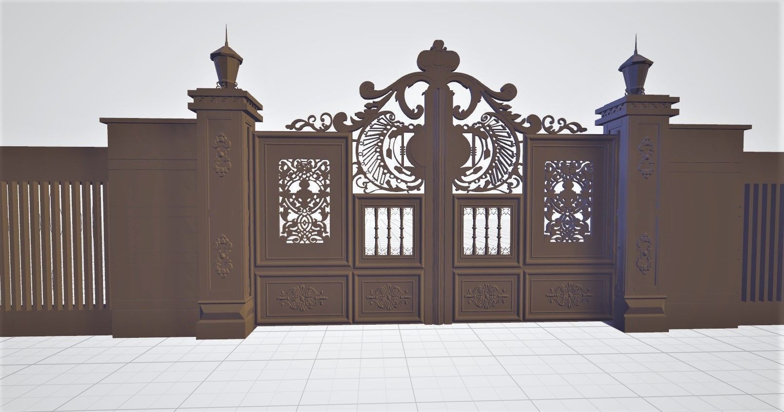 Main Gate 3D model | CGTrader