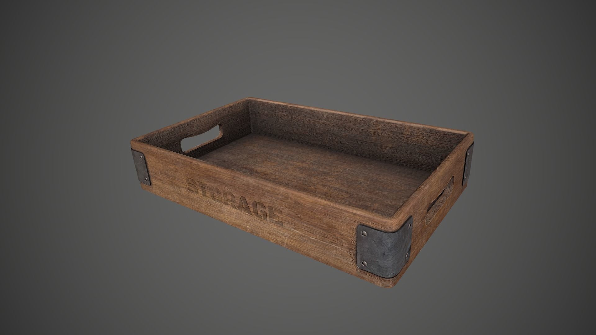 3D model Storage Troy Box Wooden VR / AR / low-poly | CGTrader
