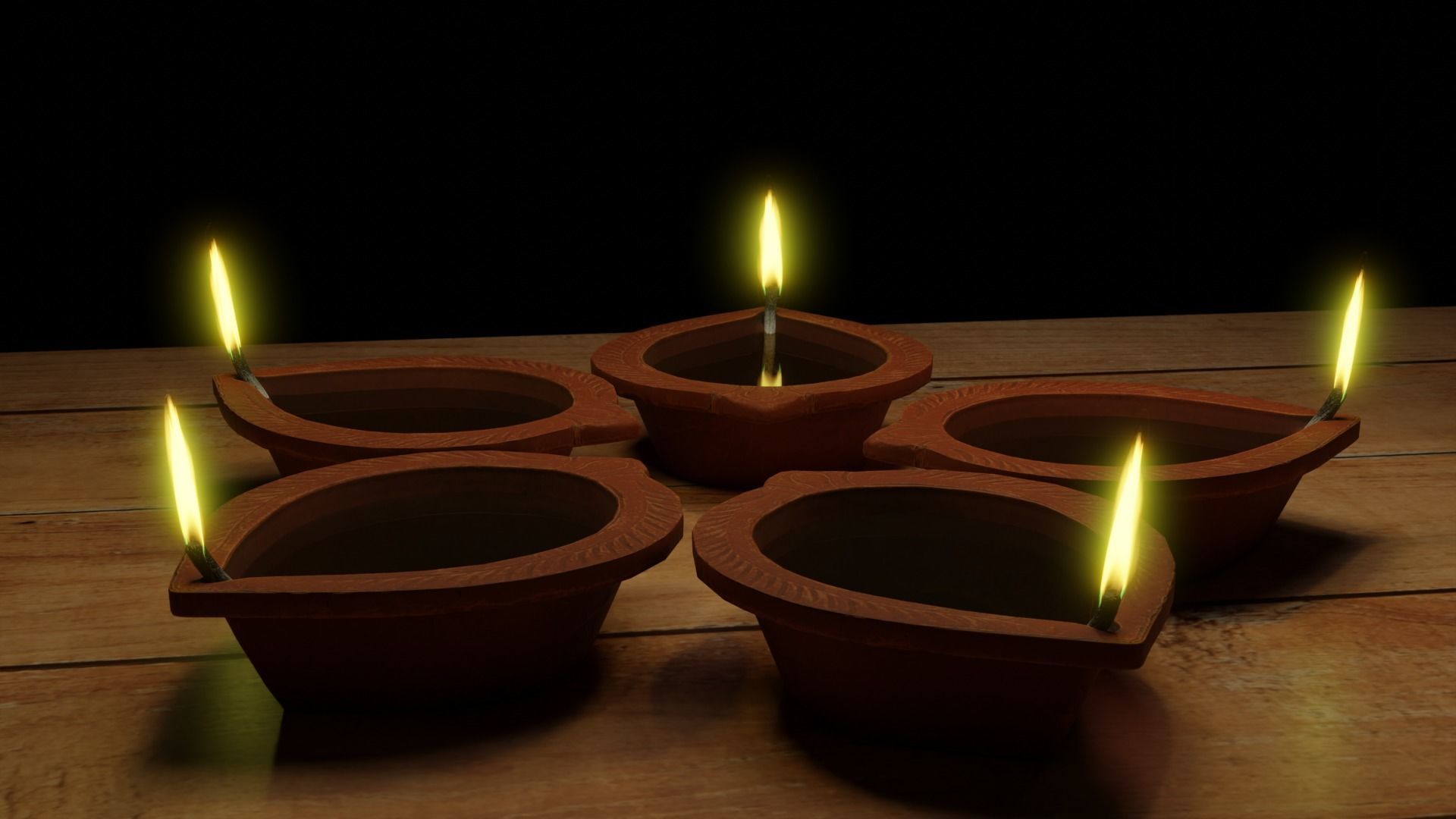 3D model Diwali Diya 3d model VR / AR / low-poly | CGTrader