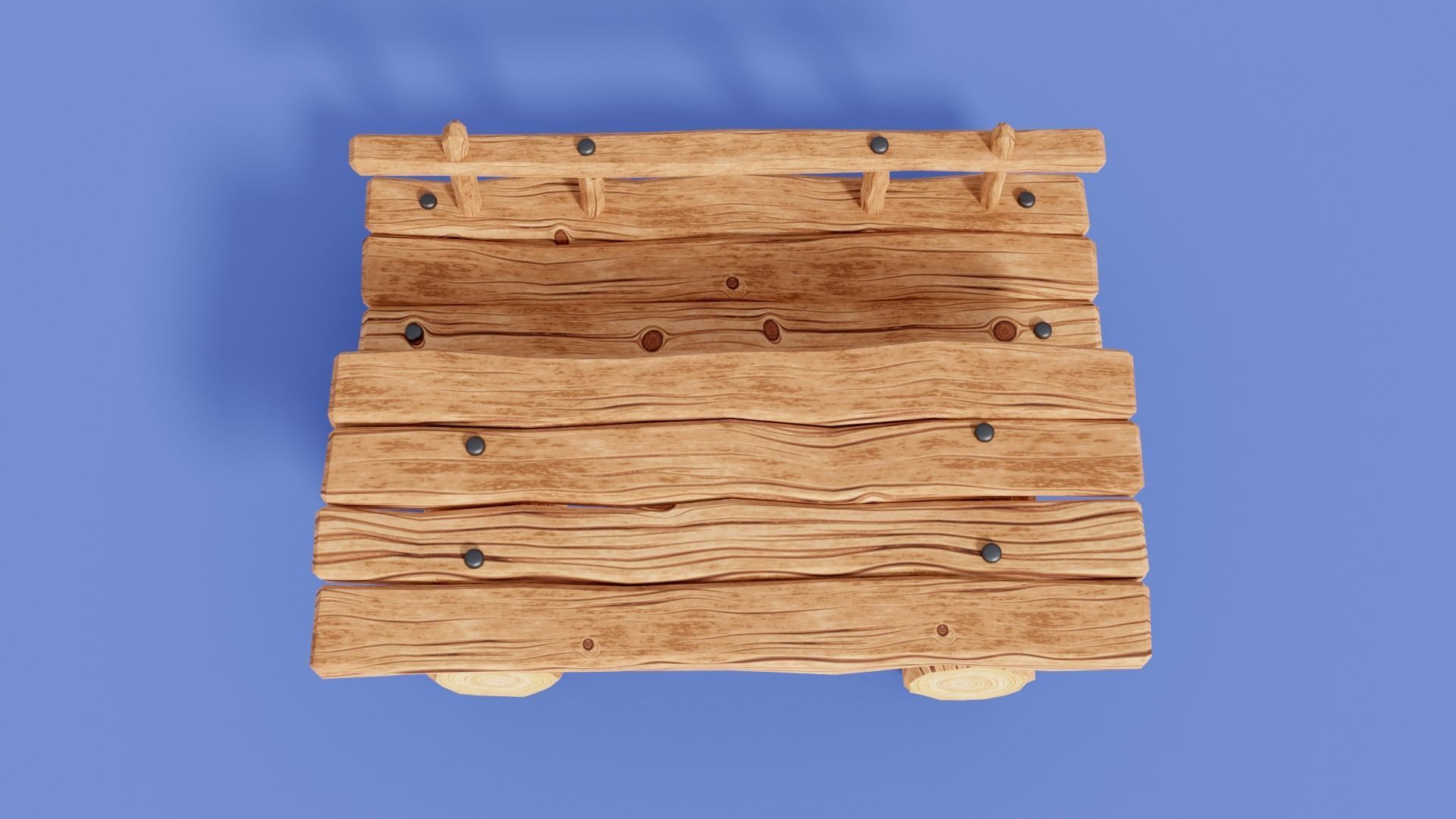 STYLIZED WOODEN TABLE WITH BENCH free VR / AR / low-poly 3D model ... STYLIZED WOODEN TABLE WITH BENCH free VR / AR / low-poly 3D model ...