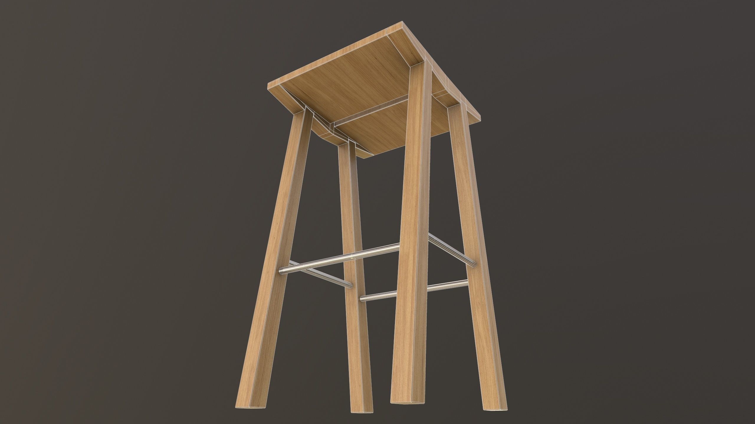 3D model Modern Stool Chair 3D Model AR VR VR / AR / low-poly | CGTrader