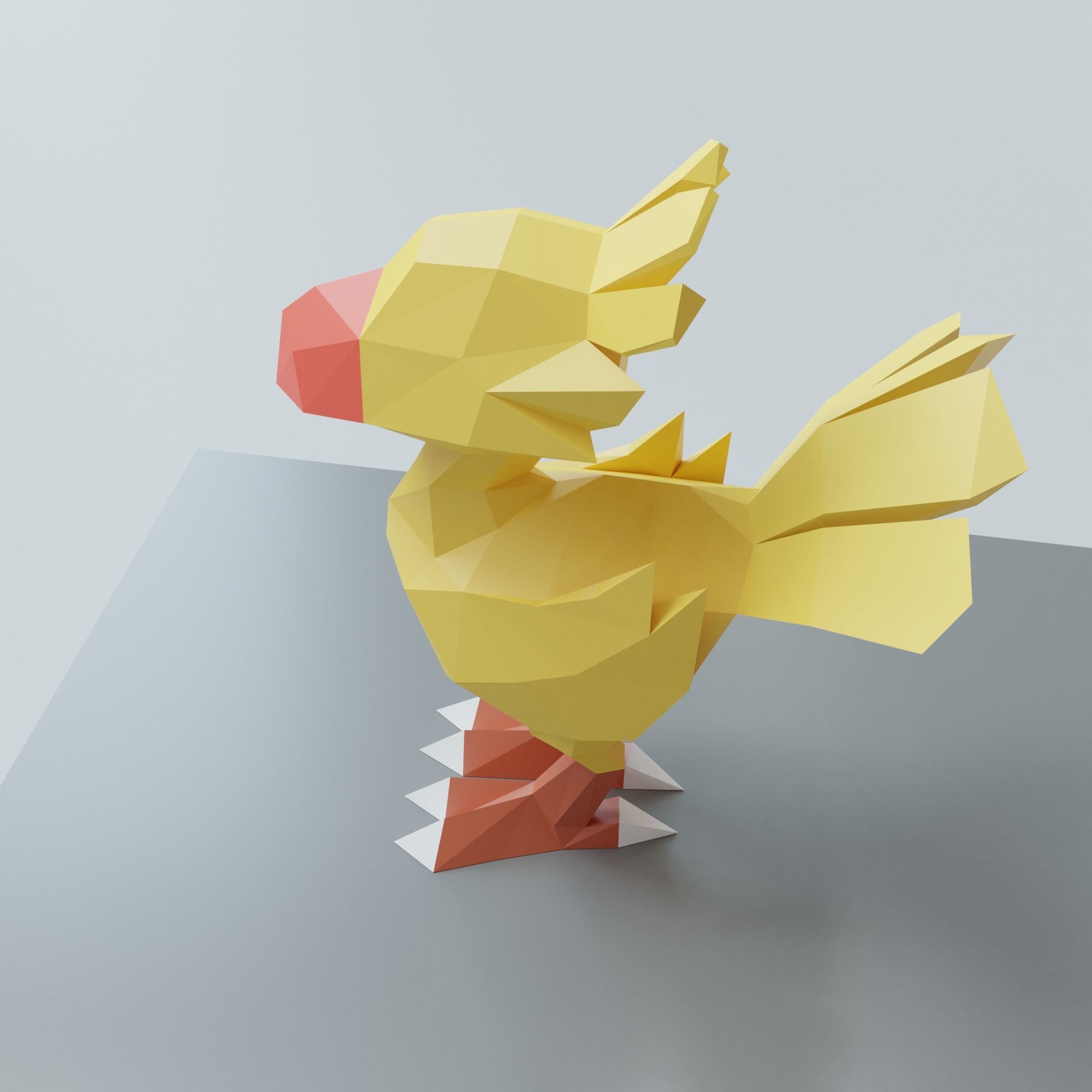 Chocobo pokemon low poly 3D model | CGTrader