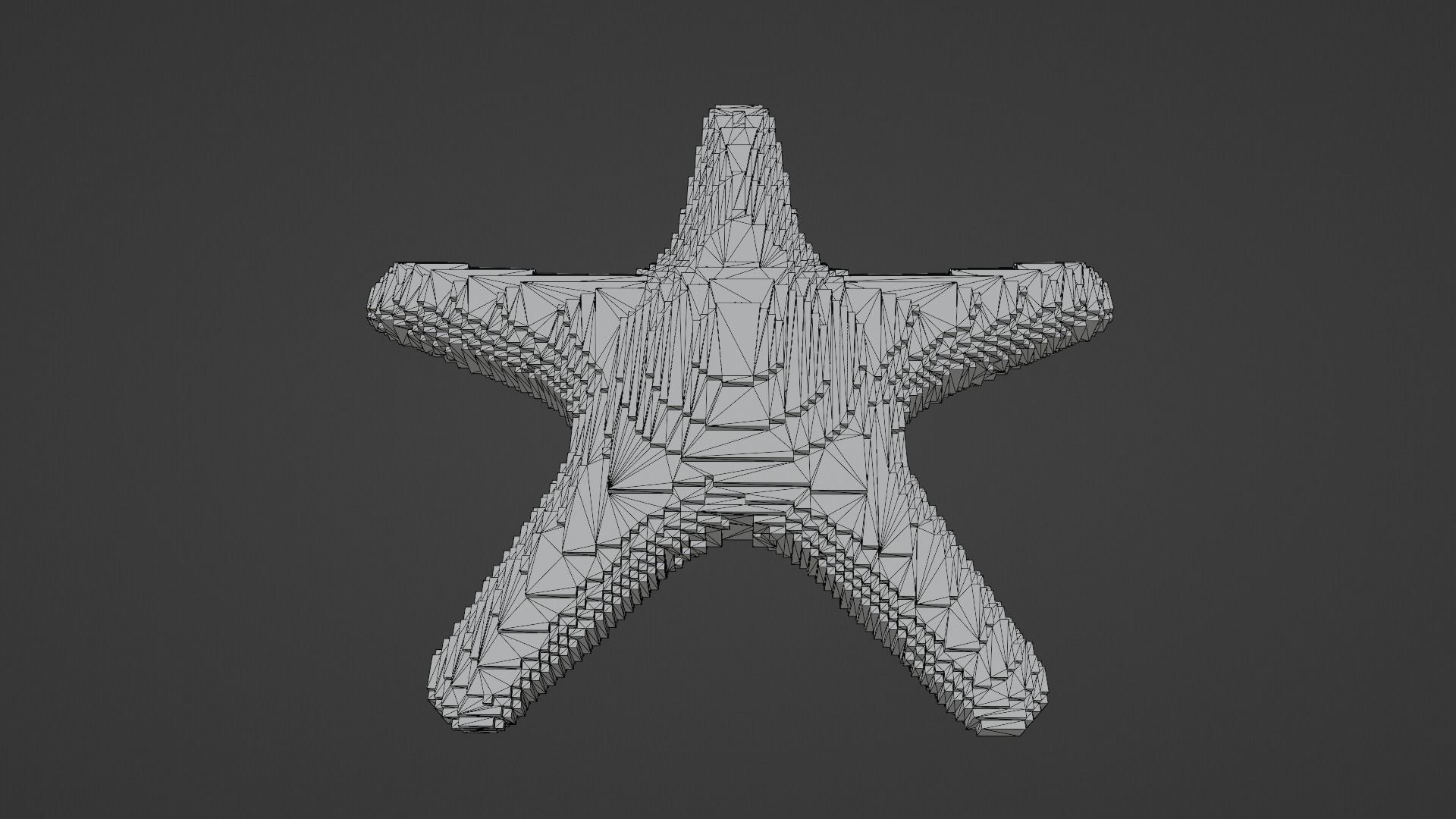 3D model Voxel Starfish VR / AR / low-poly | CGTrader