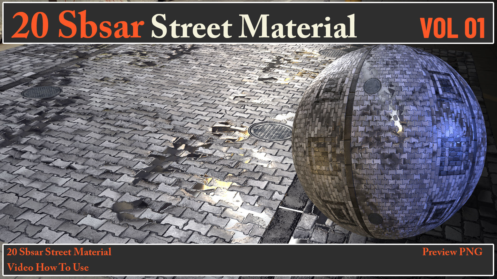 20 SBSAR Street Material VOL01 - Video How To Use Texture | CGTrader