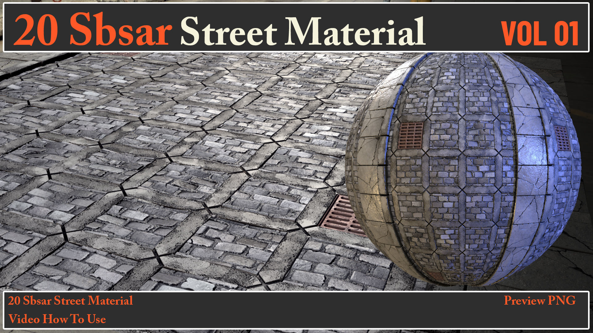 20 SBSAR Street Material VOL01 - Video How To Use Texture | CGTrader