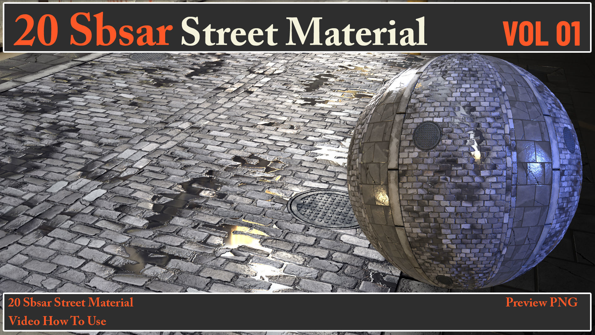20 SBSAR Street Material VOL01 - Video How To Use Texture | CGTrader