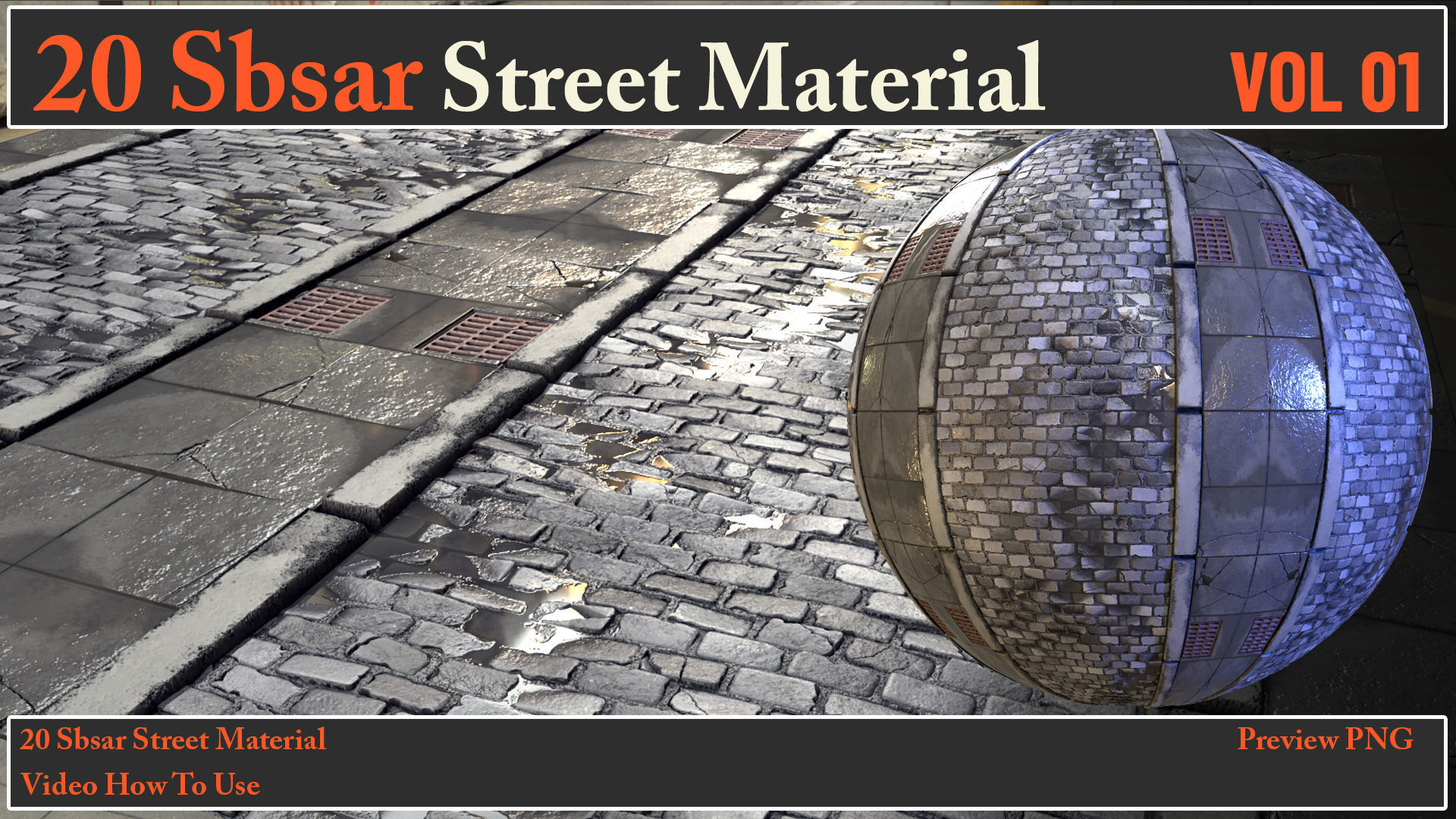 20 SBSAR Street Material VOL01 - Video How To Use Texture | CGTrader
