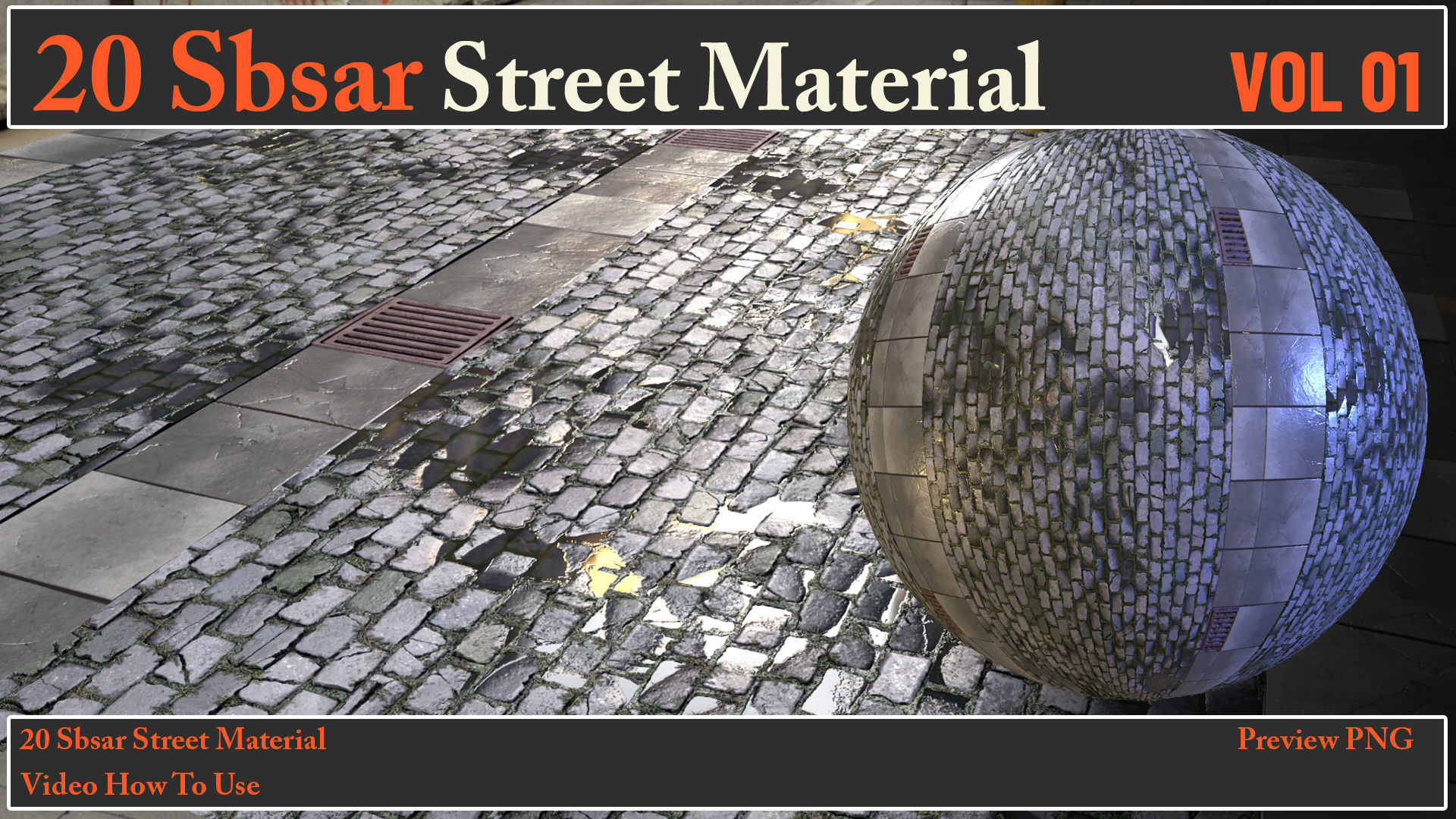 20 SBSAR Street Material VOL01 - Video How To Use Texture | CGTrader