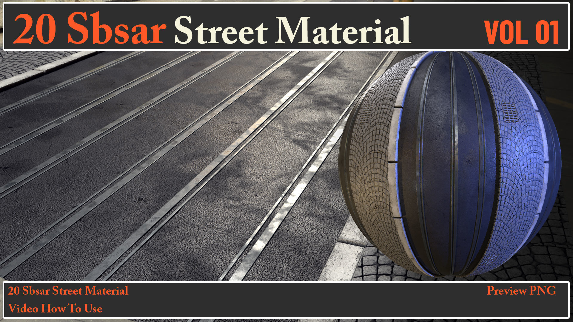 20 SBSAR Street Material VOL01 - Video How To Use Texture | CGTrader
