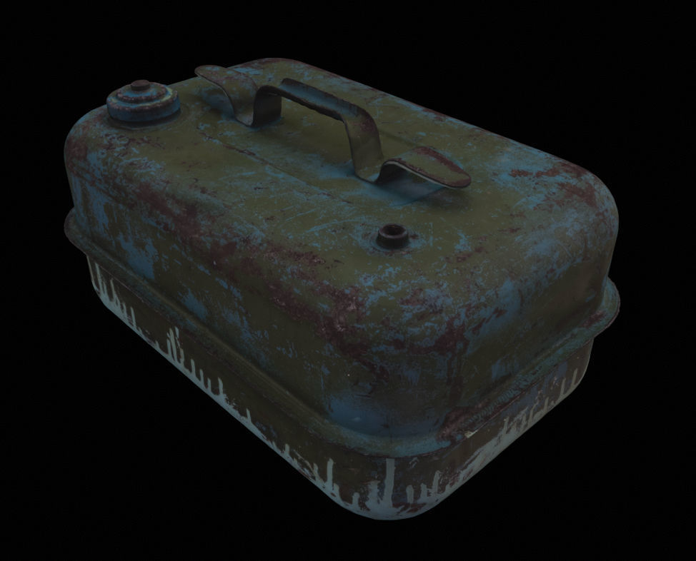 Old USSR Soviet Fuel Canister free 3D model | CGTrader