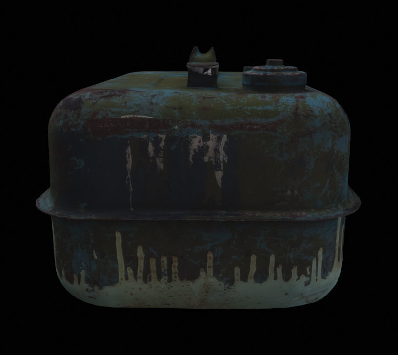 Old USSR Soviet Fuel Canister free 3D model | CGTrader