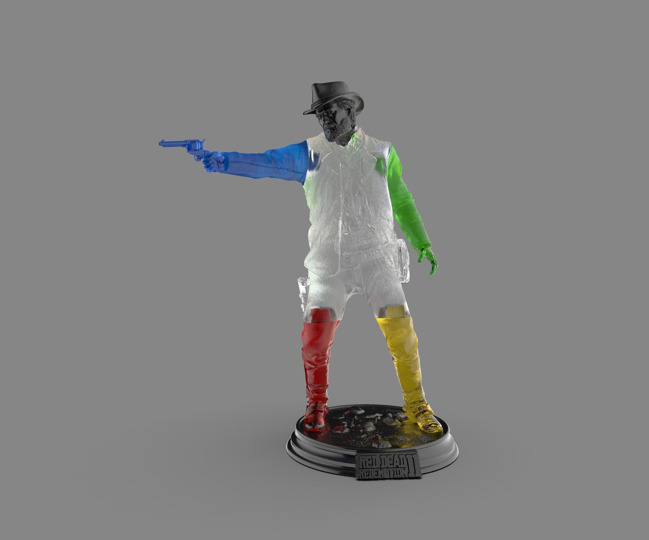 Red dead redemption fan art 3D model 3D printable | CGTrader