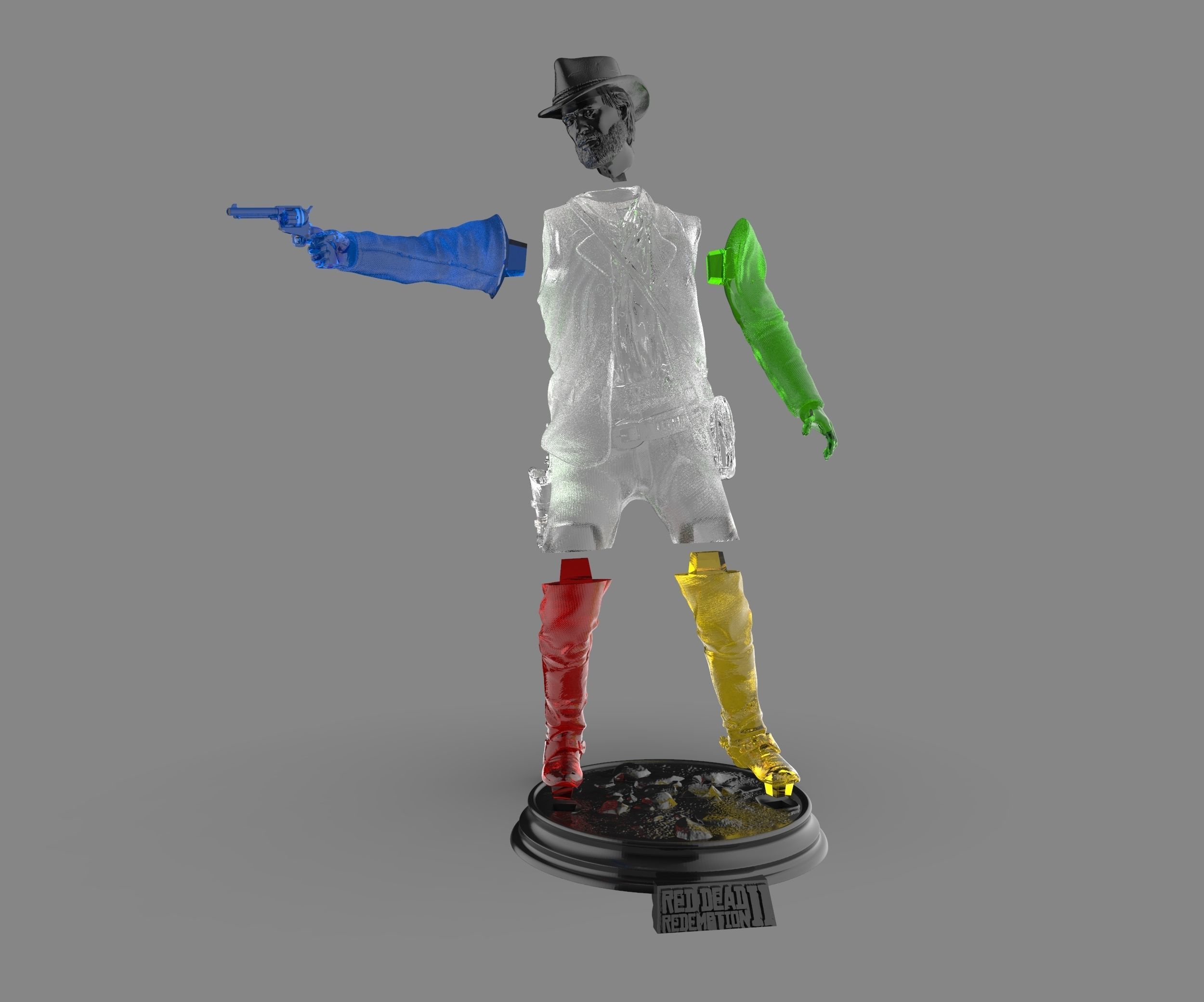 Red dead redemption fan art 3D model 3D printable | CGTrader