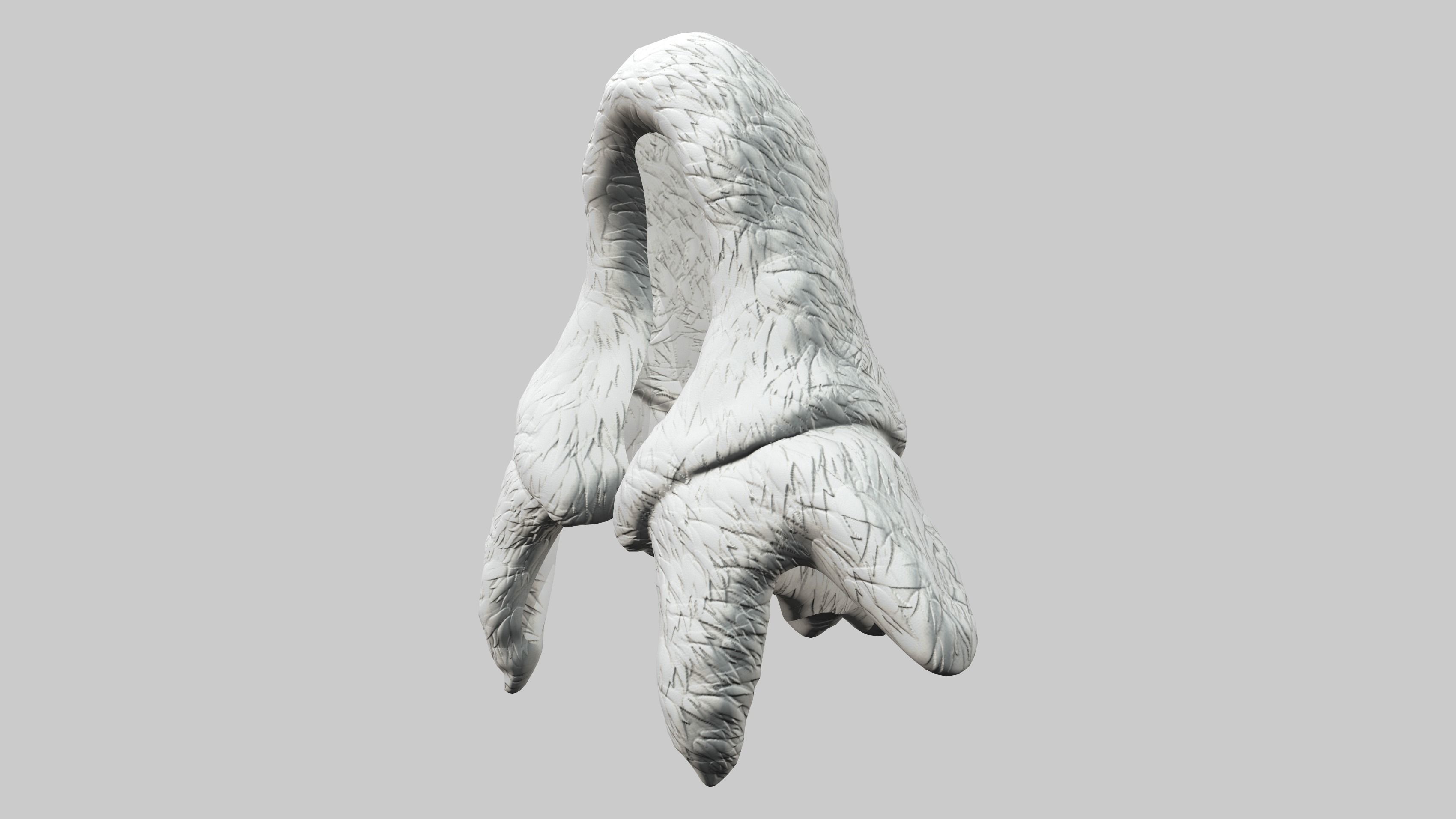 3D model Fantasy Fur Bolero Hoodie Top VR / AR / low-poly | CGTrader