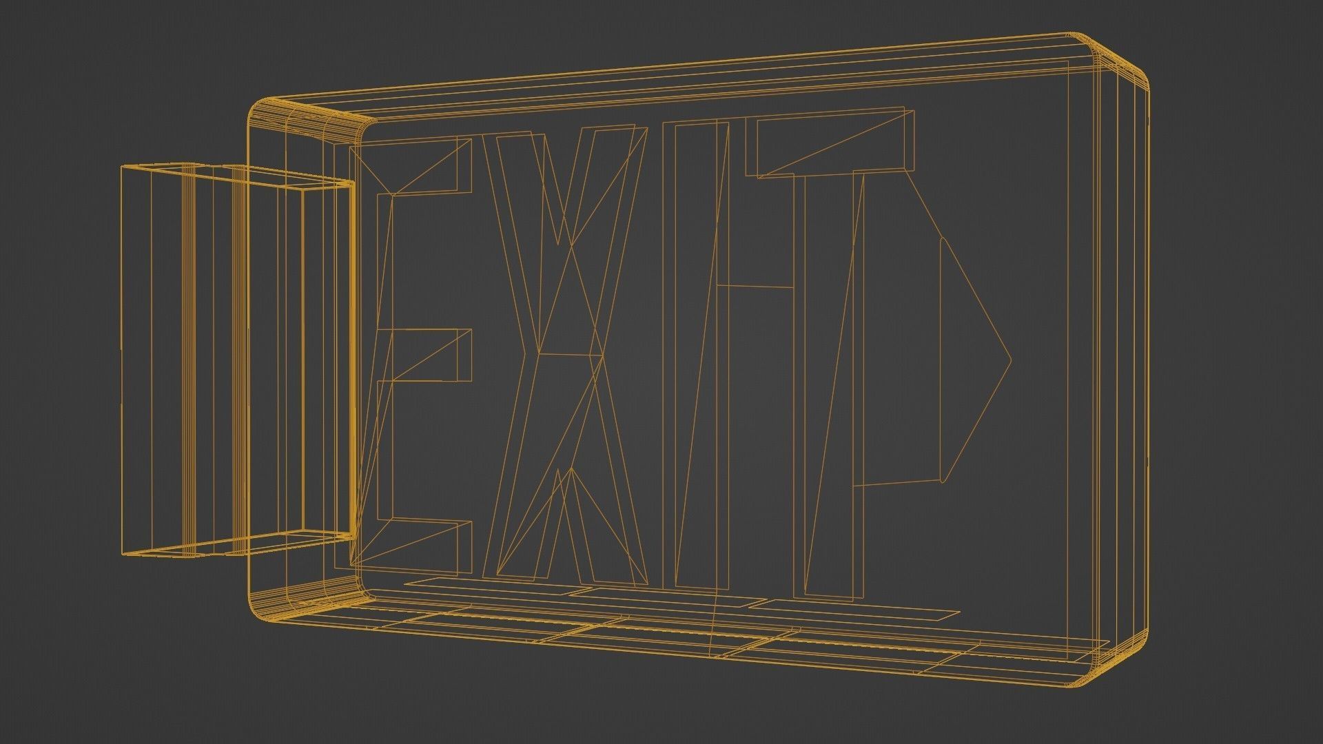 Exit Sign 3D Model 3D model | CGTrader