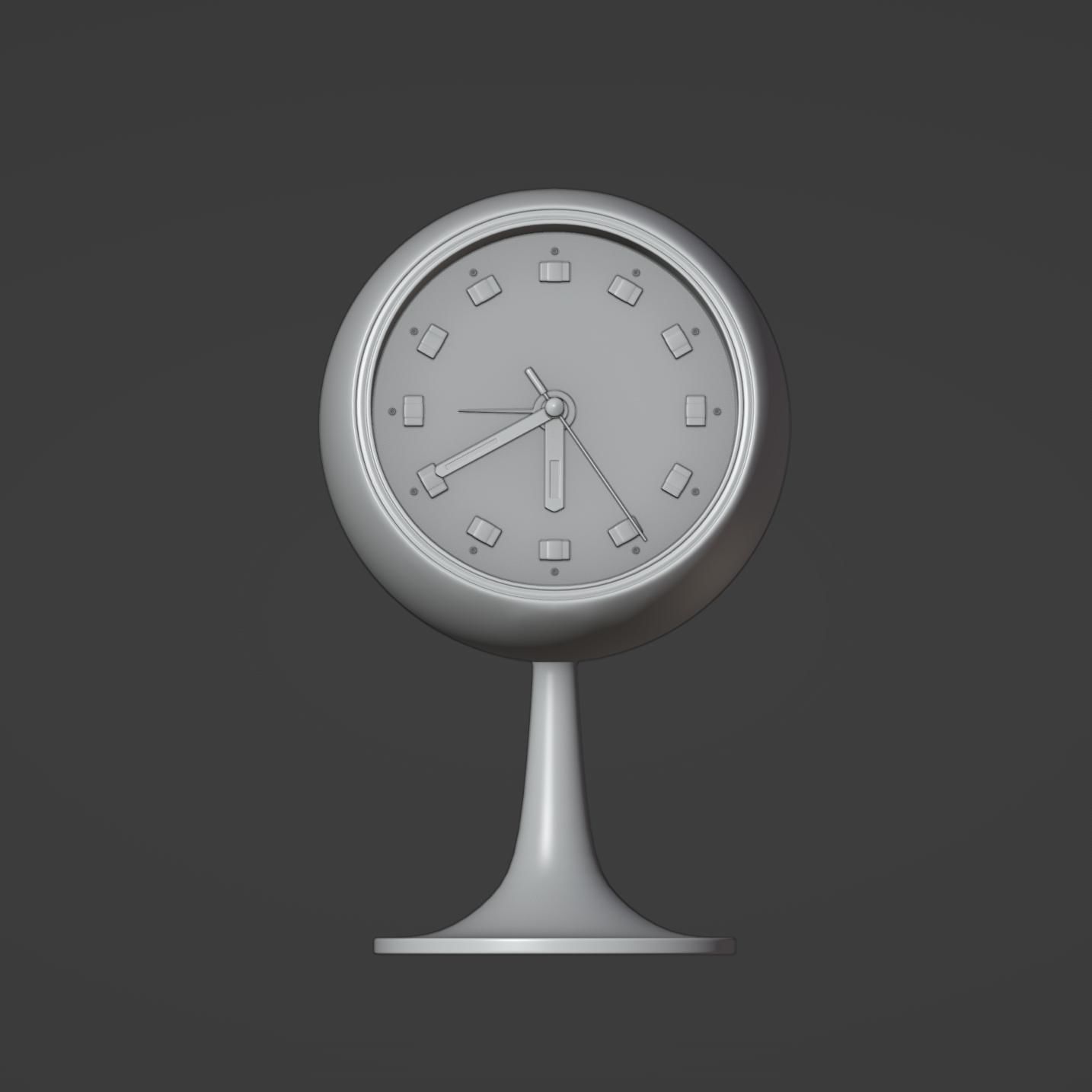 Vintage Coral Clock 3D model | CGTrader