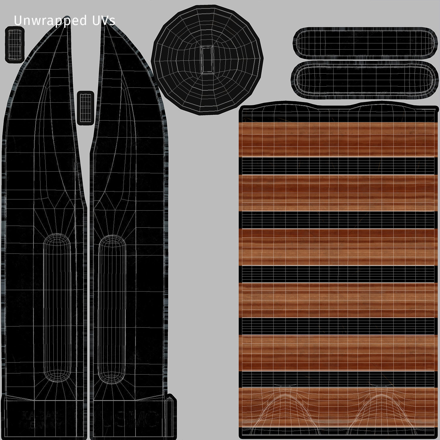 USMC Ka-Bar with Leather Sheat 3D model | CGTrader