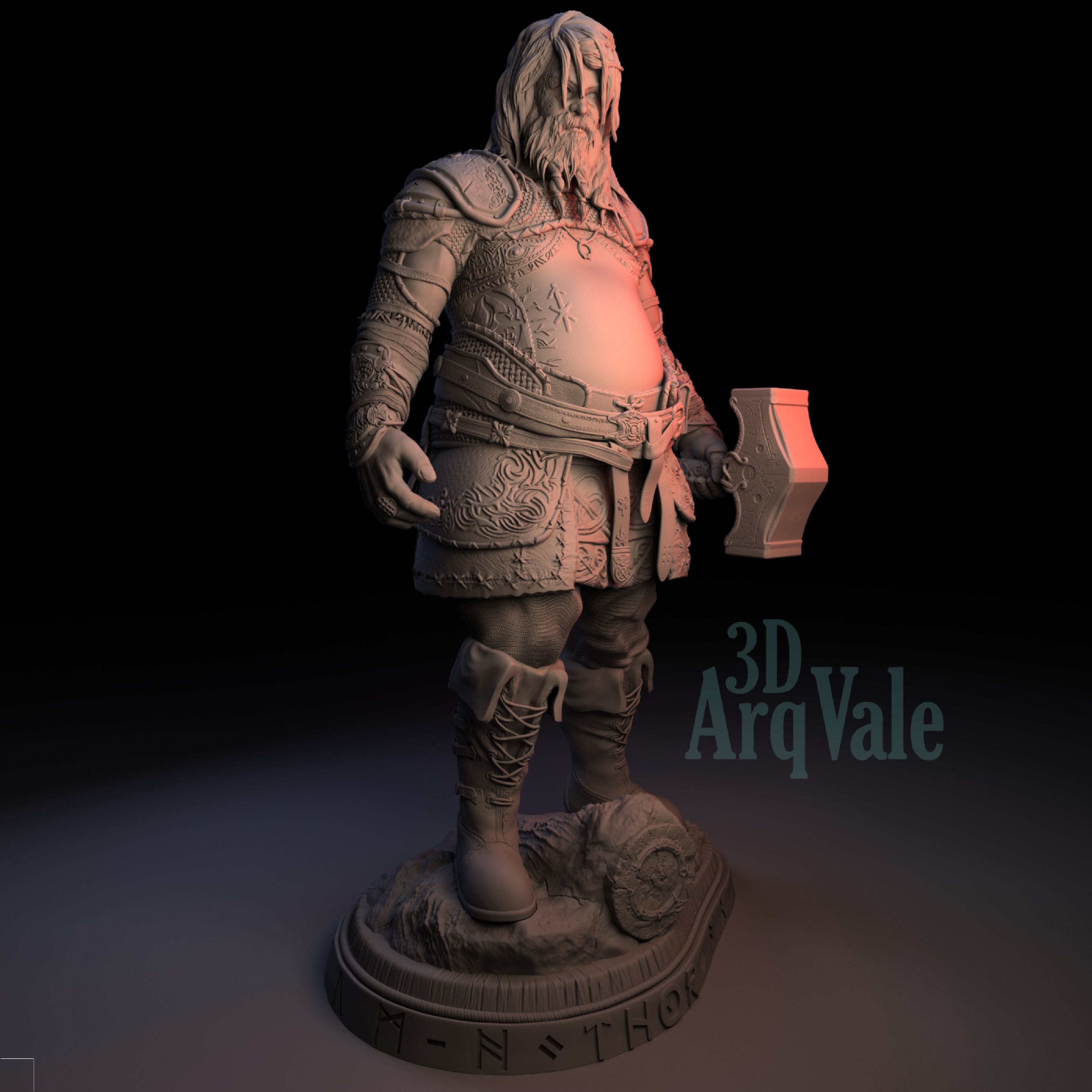 Thor - God of War Ragnarok 3D model 3D printable | CGTrader