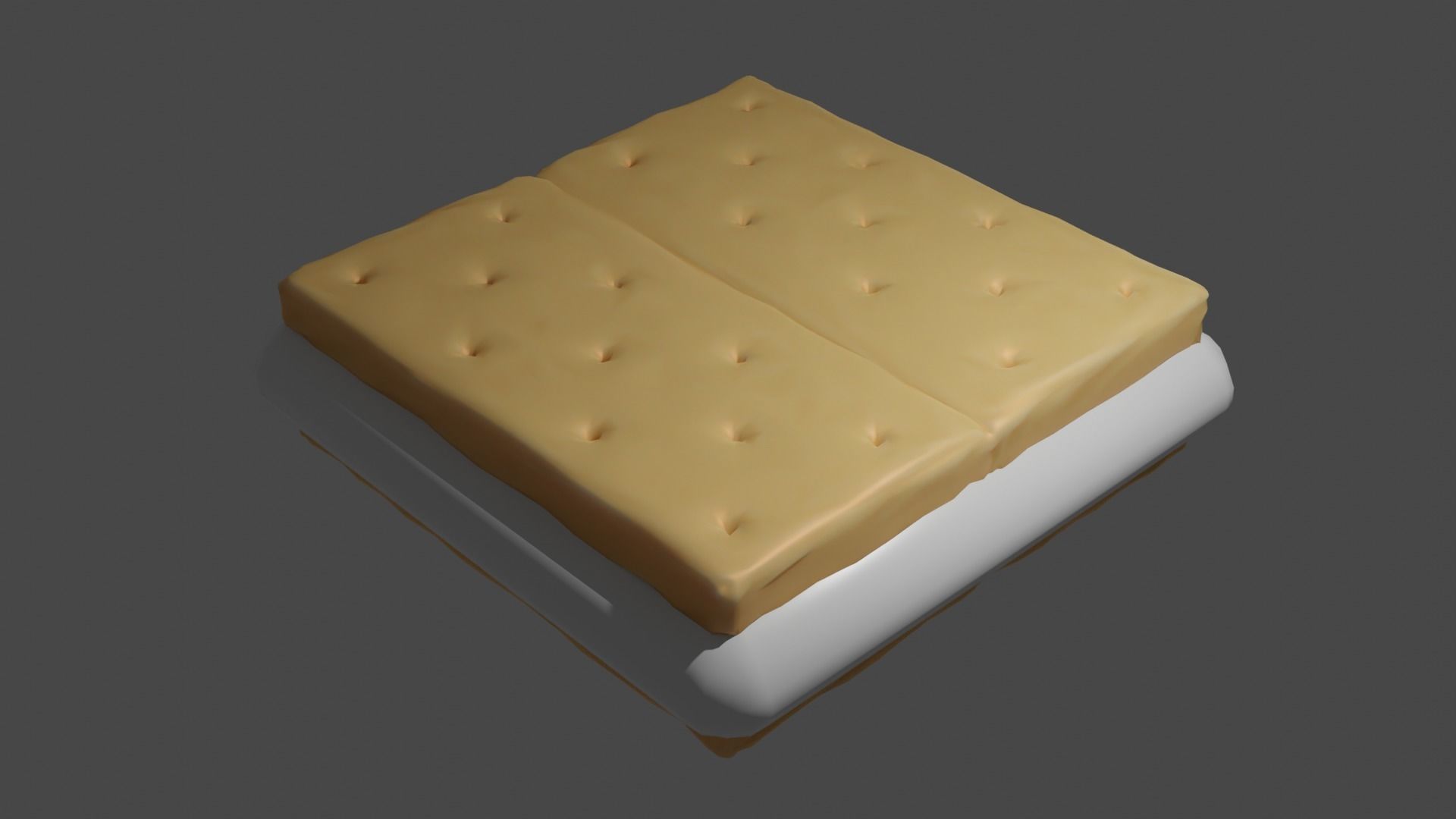 Smore graham cracker free VR / AR / low-poly 3D model | CGTrader
