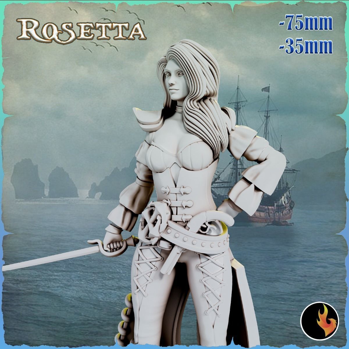 Rosetta 3D model 3D printable | CGTrader