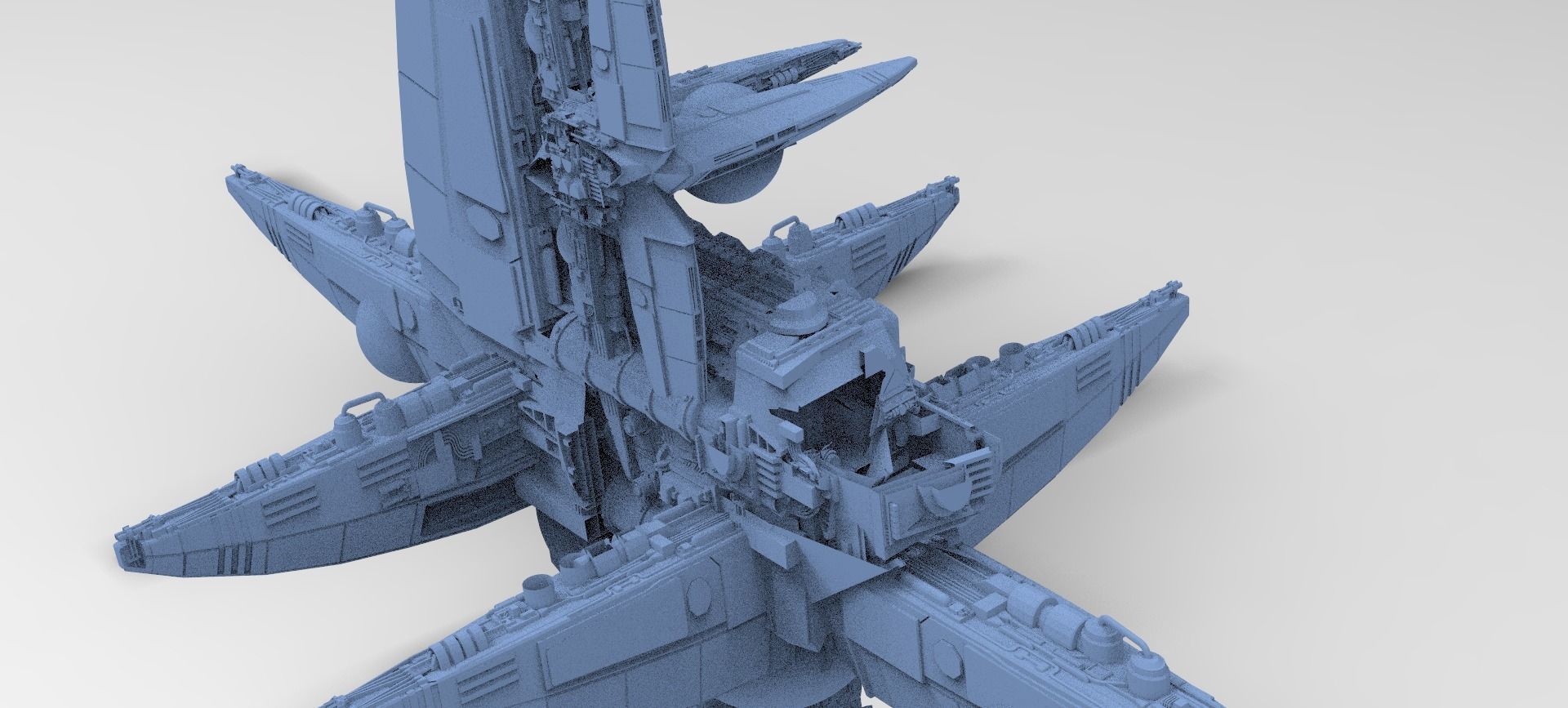 Wraith Interceptor architecture Mothership 4 3D model | CGTrader