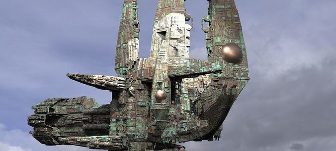 Wraith Alien Architecture Kit bash 1 3D model | CGTrader