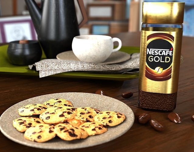 Nescafe Coffee bottle V1 free VR / AR / low-poly 3D model | CGTrader