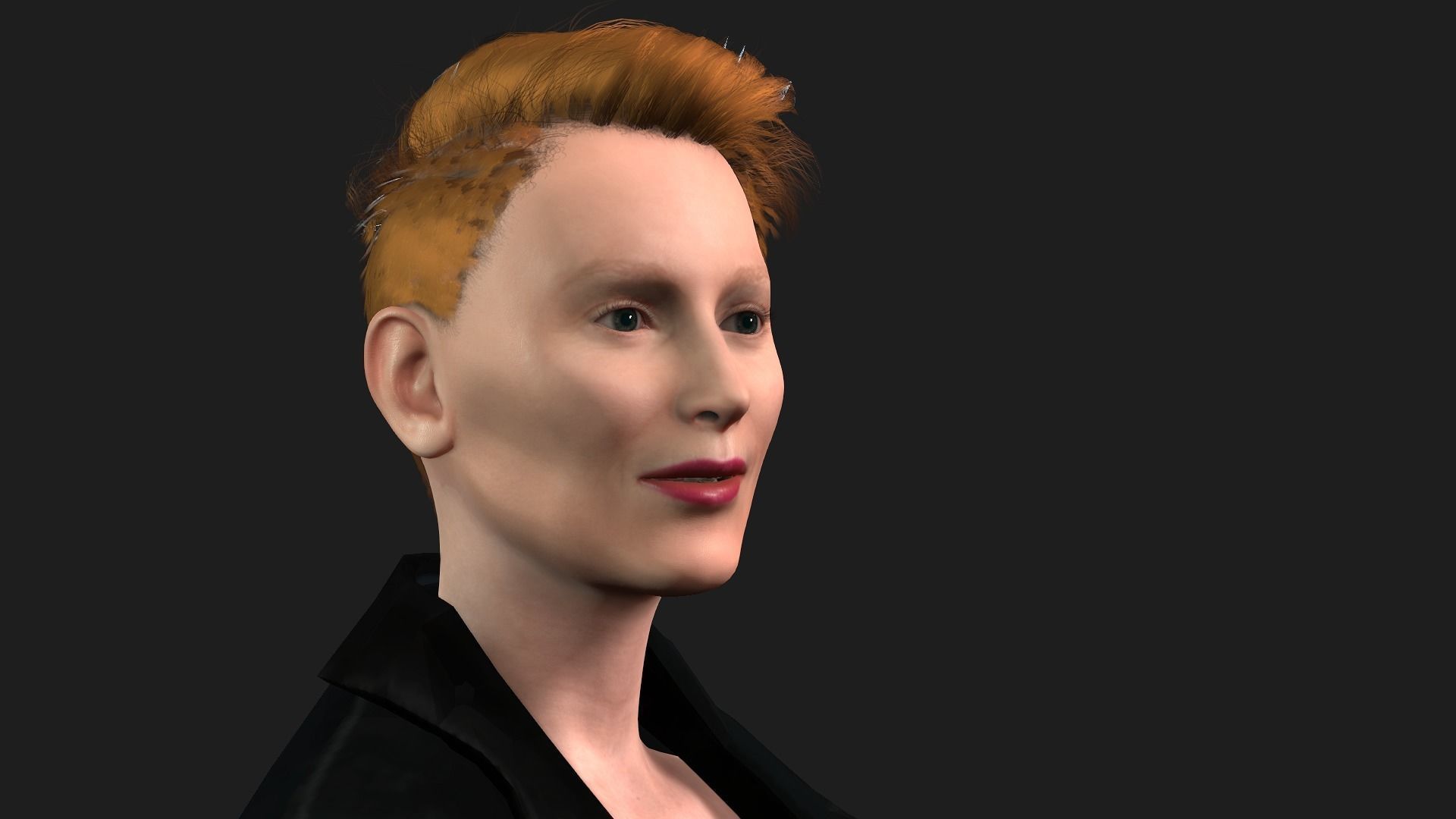 3D model Tilda Swinton 2 3D Rigged model ready for animation VR / AR ...