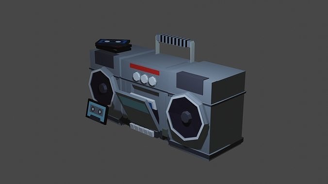 3D model Old School hip hop boombox VR / AR / low-poly | CGTrader