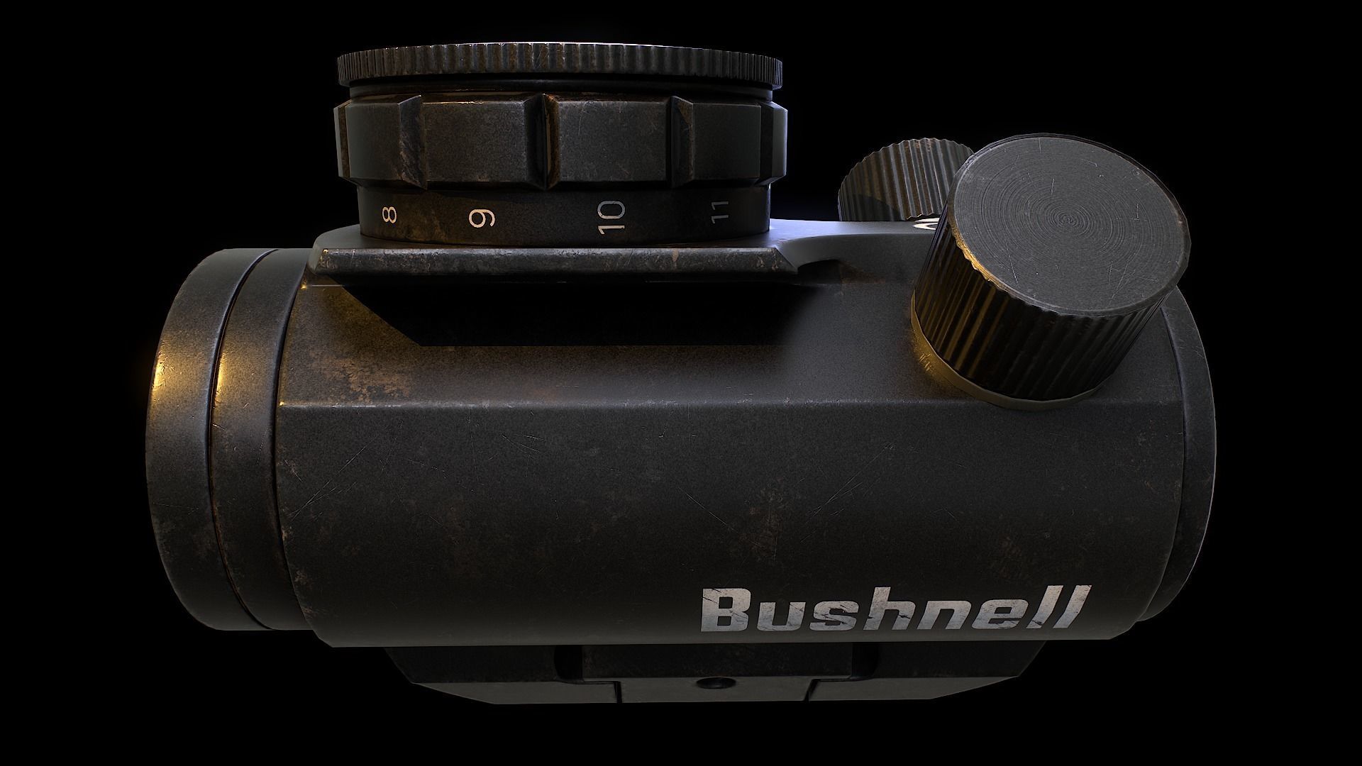 3D model Bushnell Trophy Red Dot Scope TRS-25 VR / AR / low-poly | CGTrader