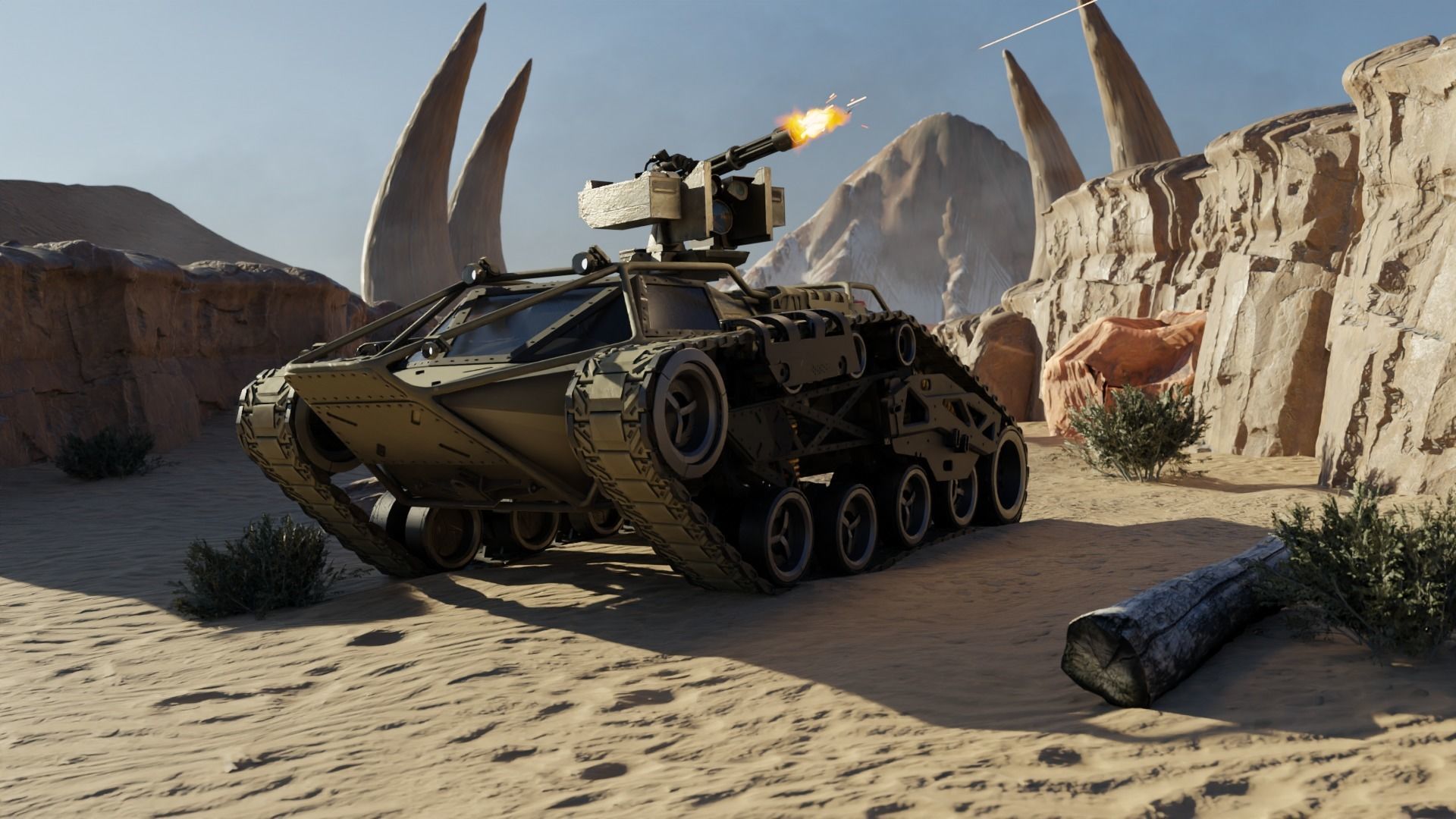 Sci-fi Tank Ripsaw 3D model rigged | CGTrader