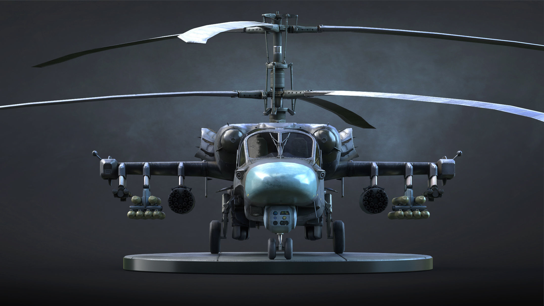 3D model Ka-52 Helicopter Low-Poly VR / AR / low-poly | CGTrader