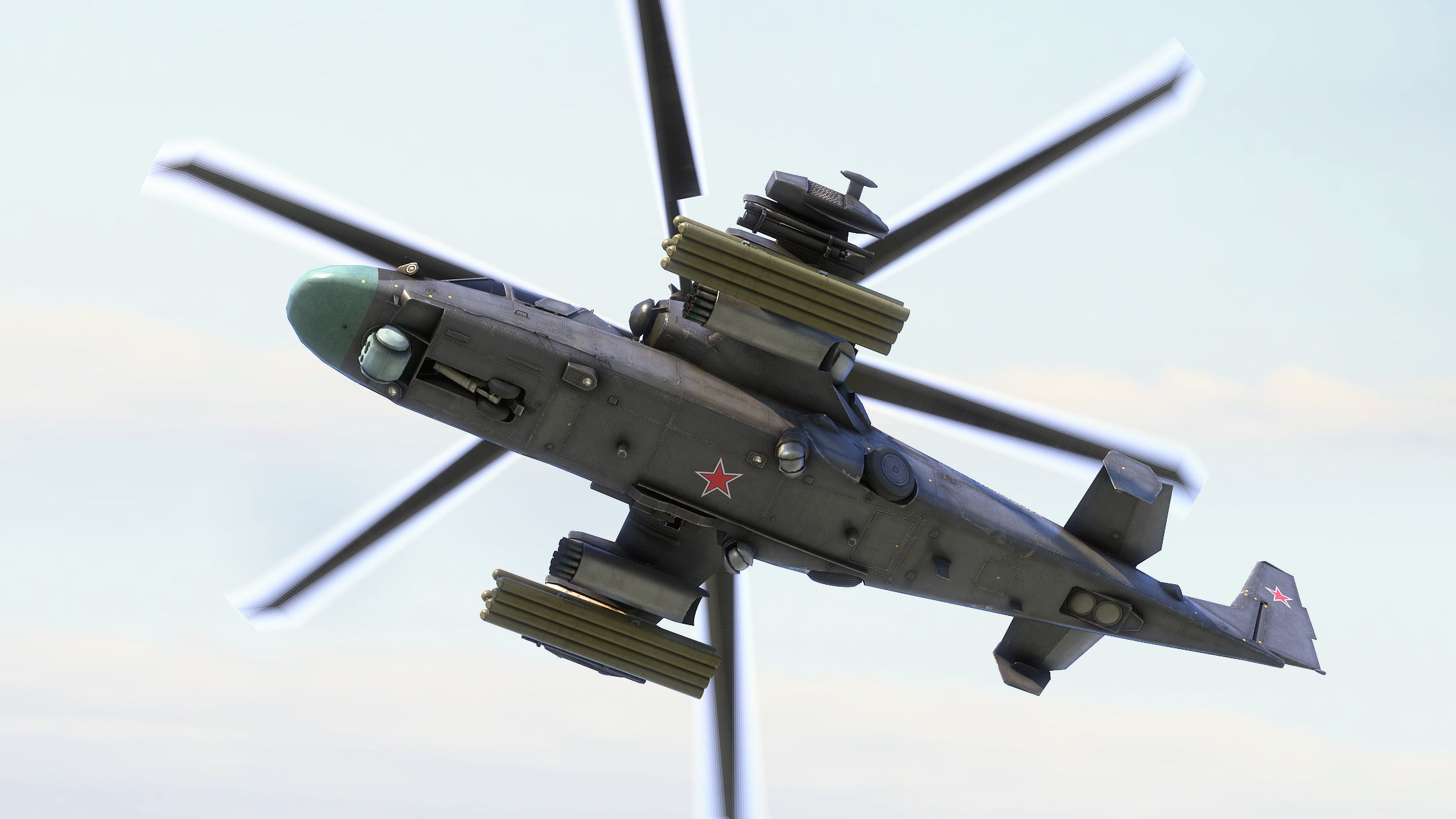 3D model Ka-52 Helicopter Low-Poly VR / AR / low-poly | CGTrader