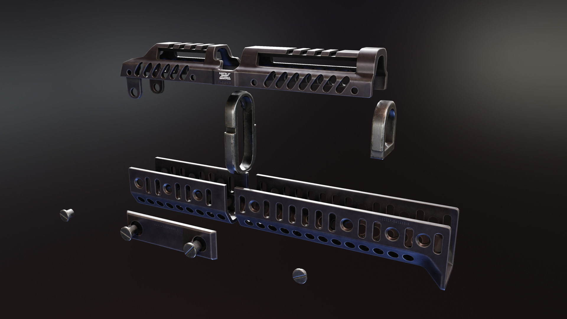 3D model Zenitco Sport 1 Handguard VR / AR / low-poly | CGTrader