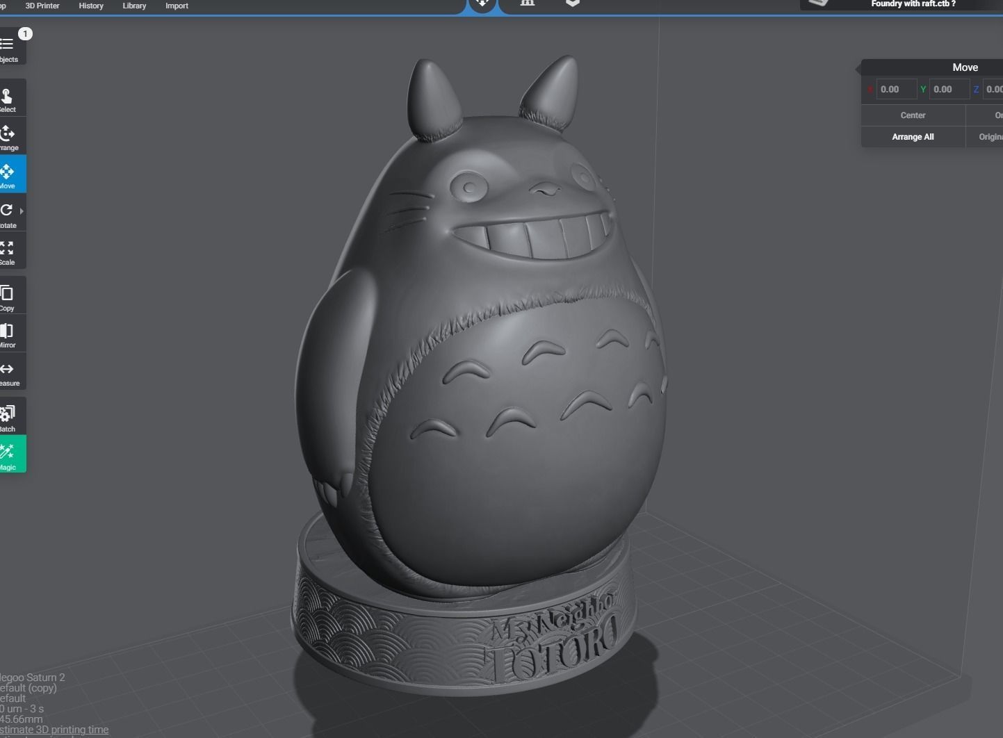 Totoro 3d print Files 3D model 3D printable | CGTrader