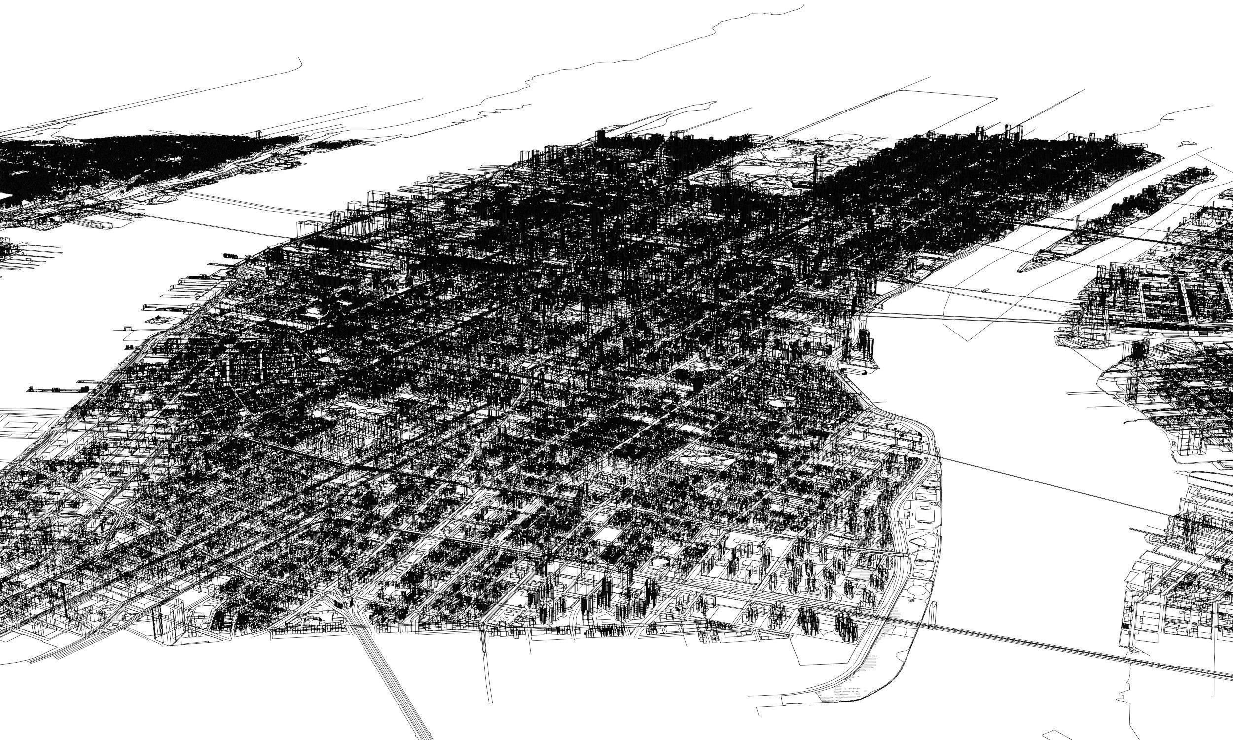 New York USA - Mass buildings 3D model | CGTrader