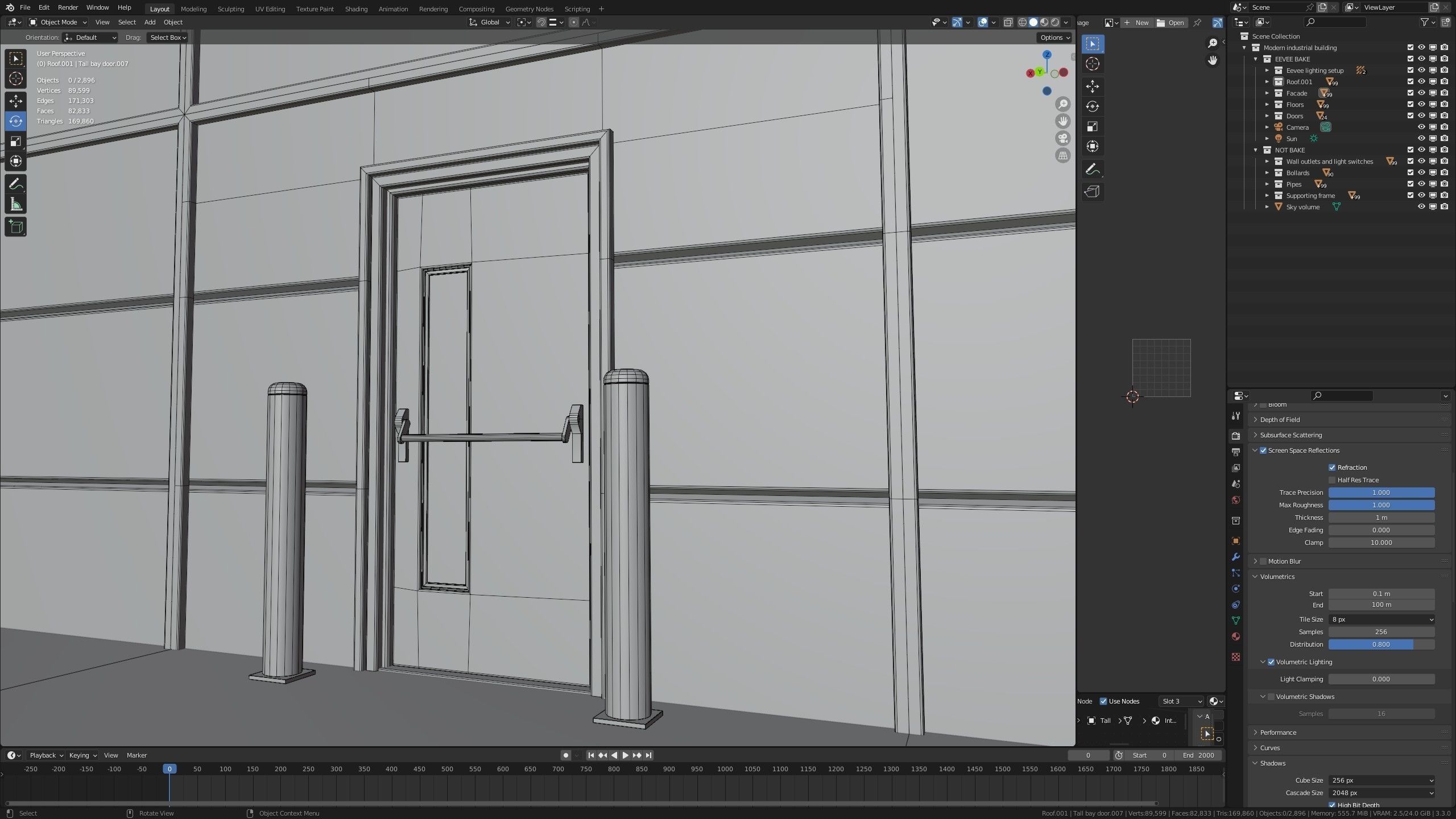 3D model Large modern warehouse for Blender Eevee and Cycles VR / AR ...