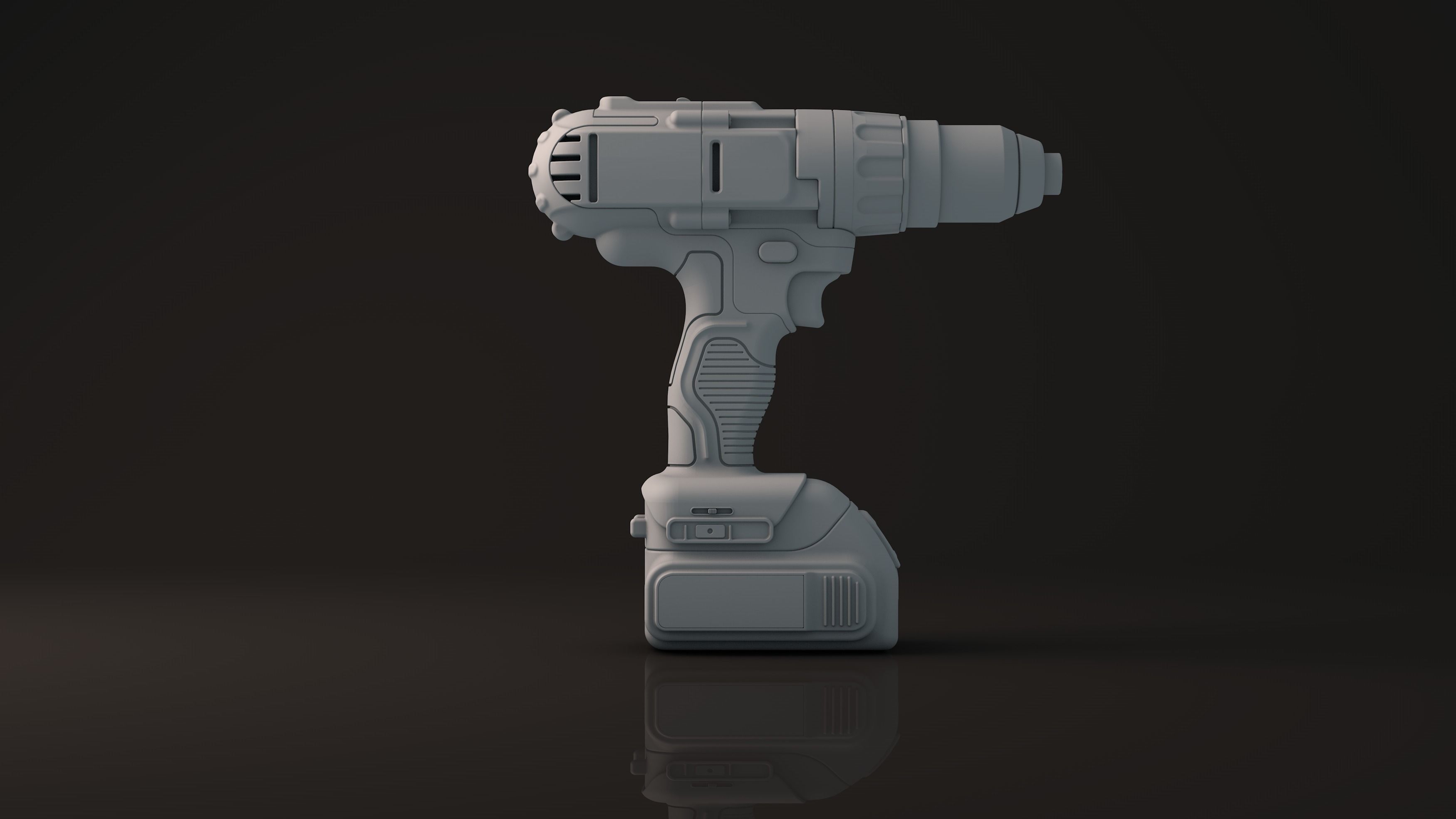 DeWalt Cordless Drill Machine Free 3D Set Up free 3D model | CGTrader