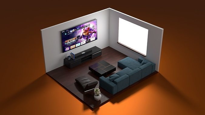 3D model Low Poly Room VR / AR / low-poly | CGTrader