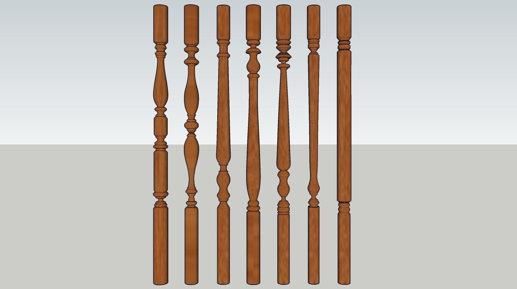Baluster 3D Sketchup Model Download 3D model | CGTrader