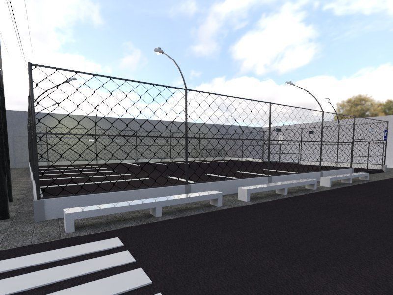 black and white parking area 3D model 3D printable | CGTrader