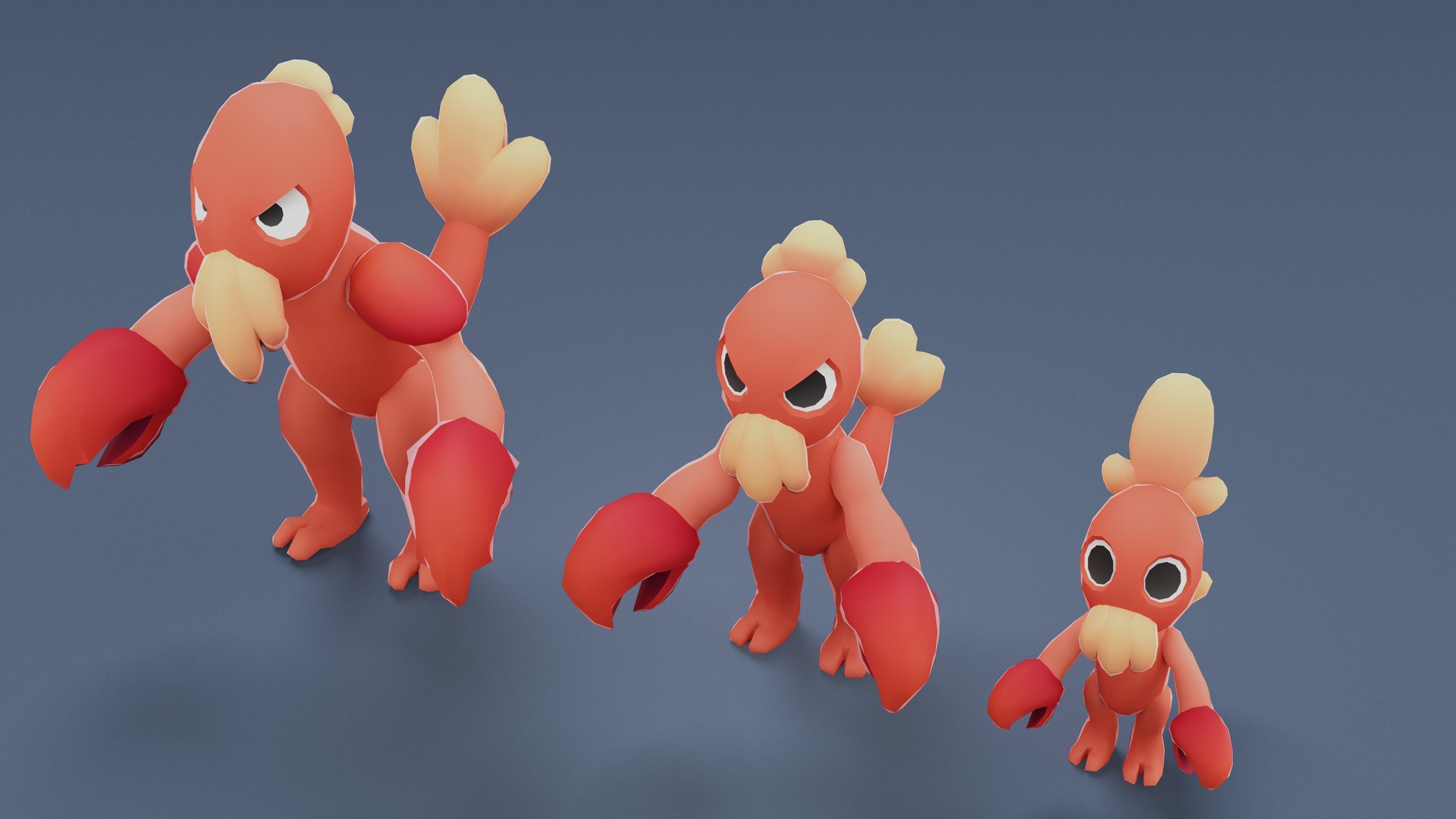 3D model Cartoon Characters - Creatures Pack 02 VR / AR / low-poly ...
