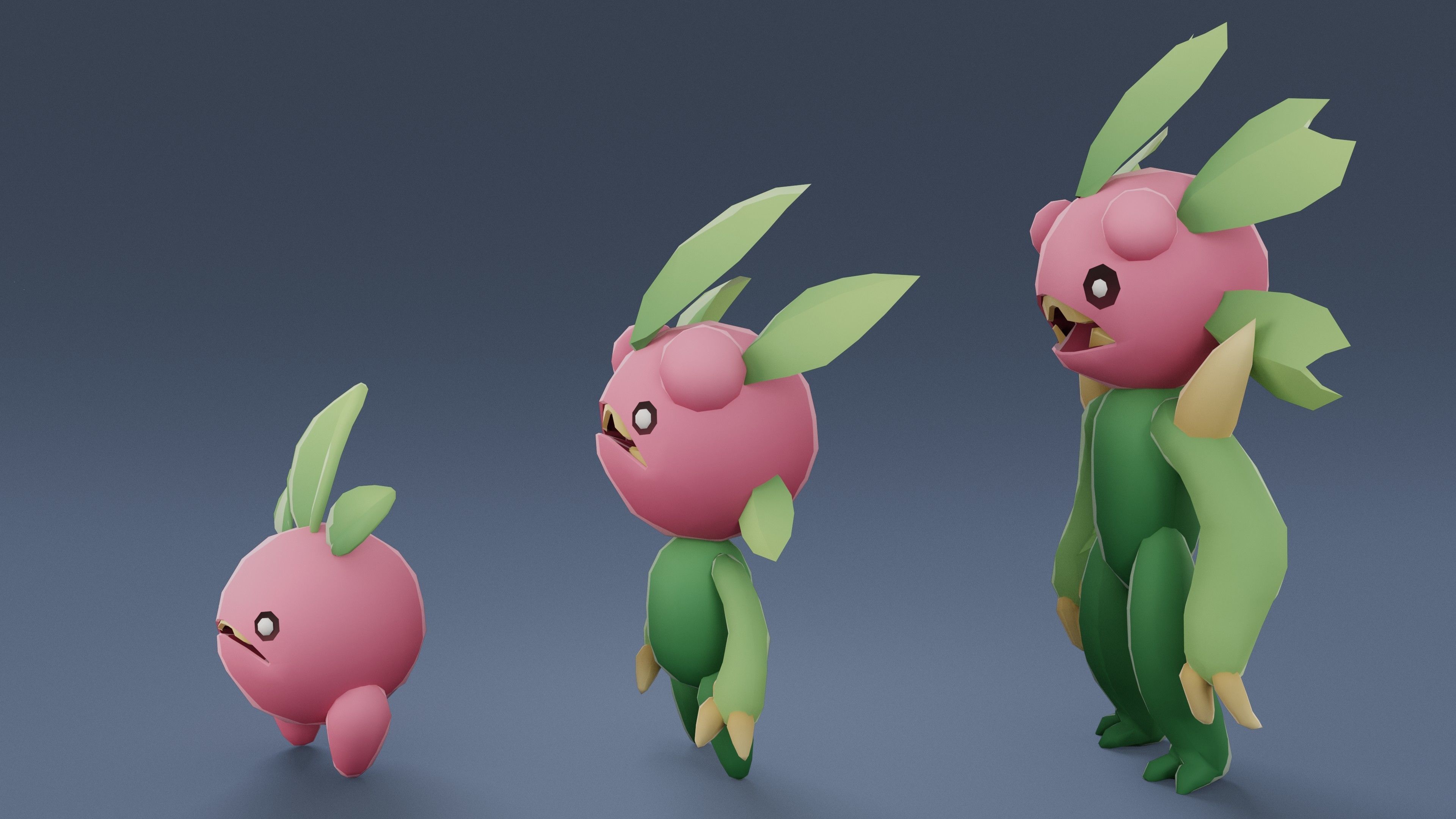 3D model Cartoon Characters - Creatures Pack 02 VR / AR / low-poly ...